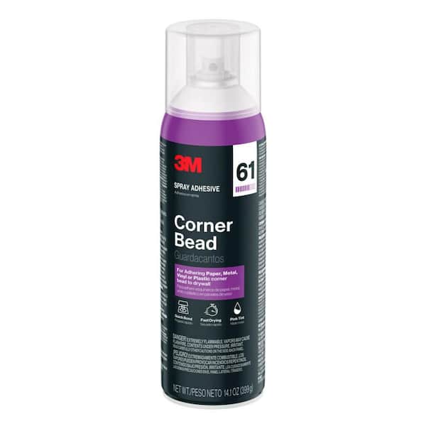 3M Drywall Corner Bead Adhesive Case Pack of 6 61 NAT The Home Depot
