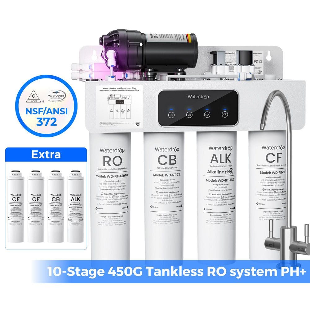 Reviews for Waterdrop WD-T4-A Alkaline pH + Undersink RO Filtration ...