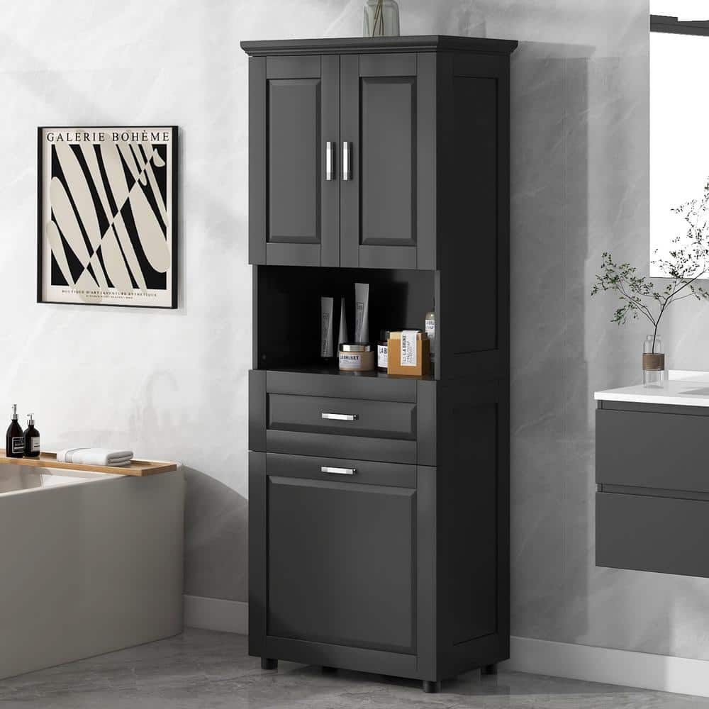 Have a question about Polibi Black 69.92 in. Accent Storage Cabinet ...