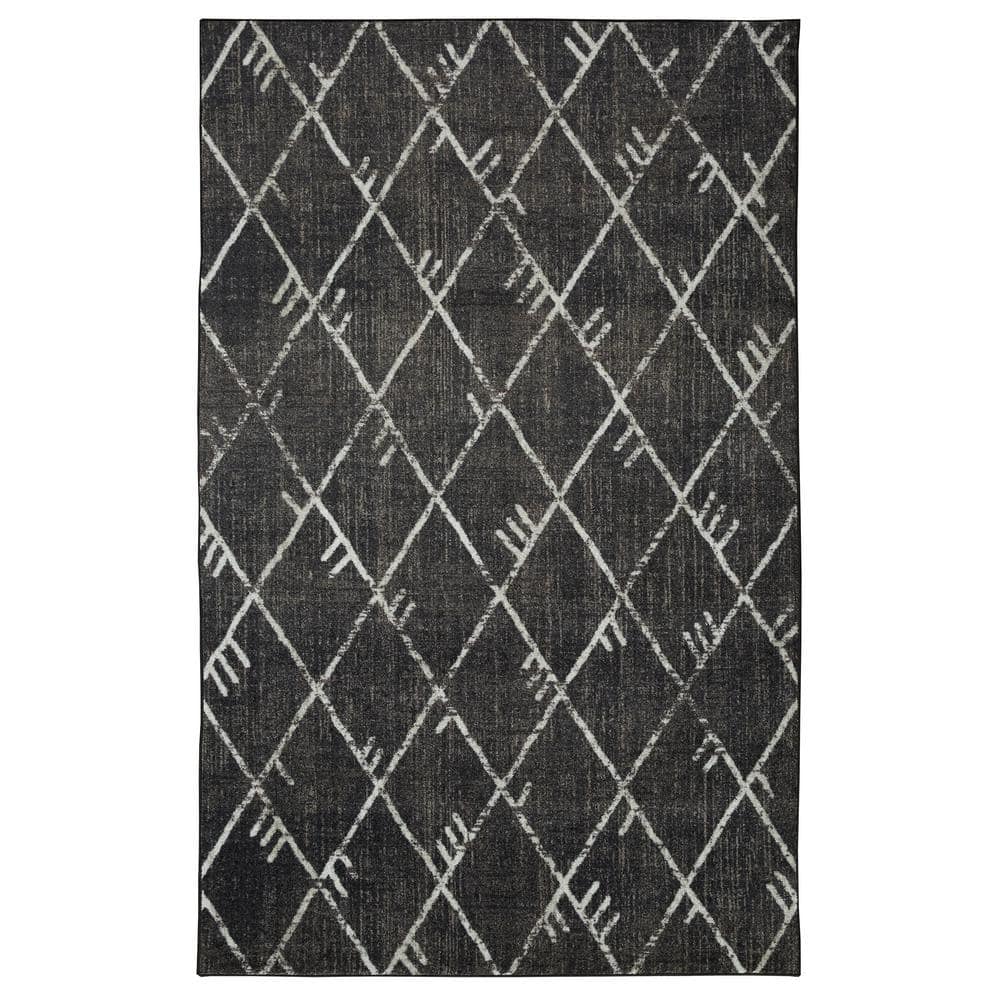Mohawk Home Highland Grey 5 ft. x 8 ft. Tribal Area Rug 042675 - The ...