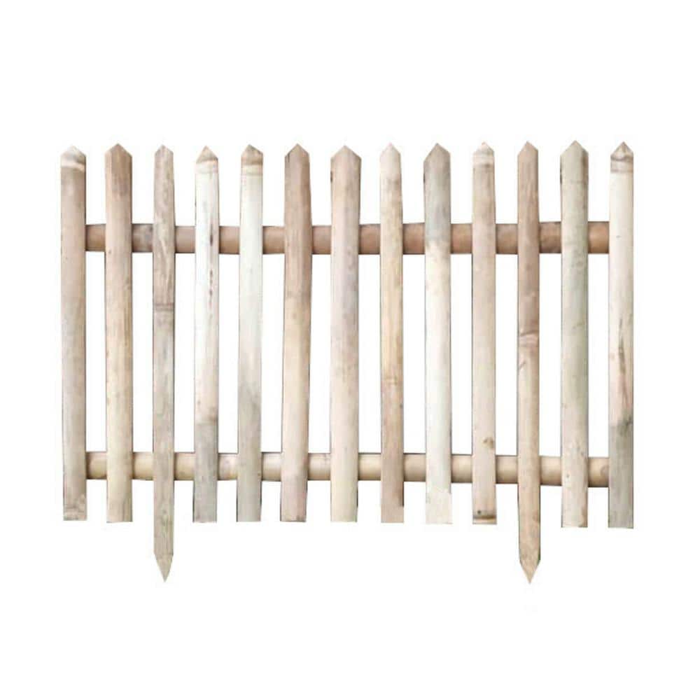 MGP 22 in. H Bamboo Picket Garden Fence BPB-22 - The Home Depot