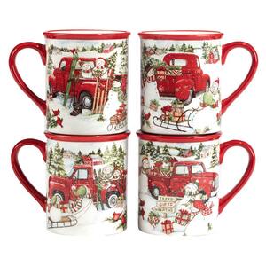 Certified International Winter's Medley 16 oz. Multi-Colored ...