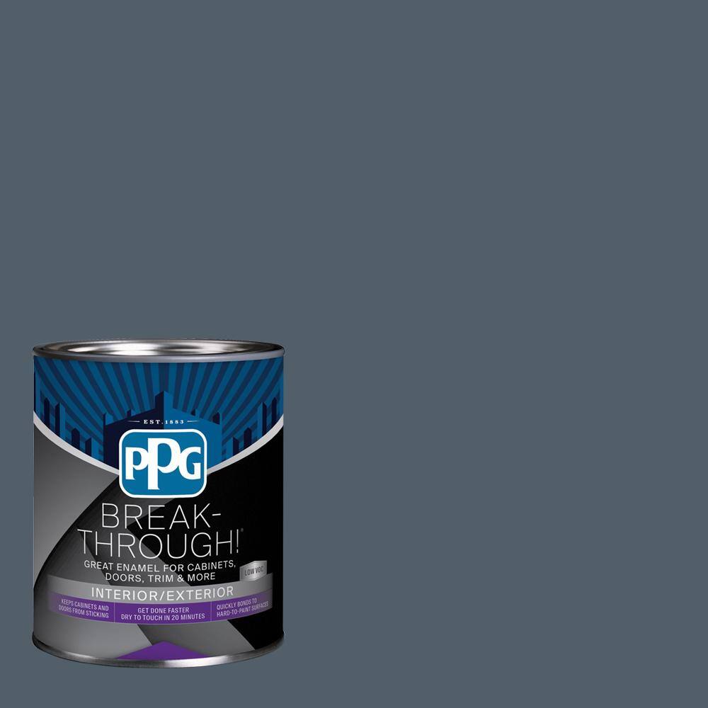 Break-Through! 1 qt. PPG1040-7 Goblin Semi-Gloss Door, Trim & Cabinet ...
