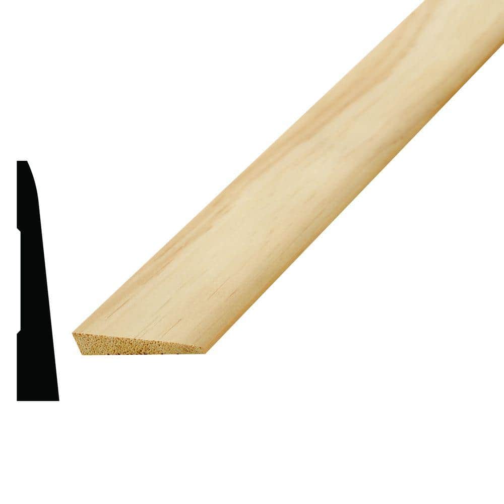 Alexandria Moulding WM 136 3/8 in. x 2 in. Pine Casing 03136-200RLC ...