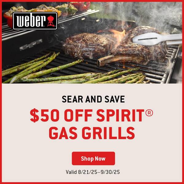 Weber Spirit SB-E-425 4-Burner Liquid Propane Gas Grill with Sear Zone ...