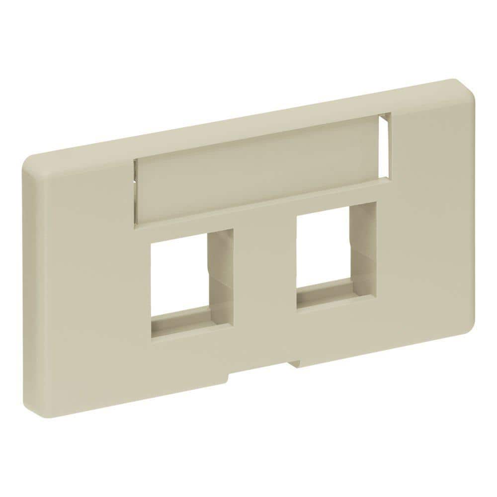 Leviton White 1-Gang Audio/Video Wall Plate (1-Pack) 49910-SI2 49910 ...
