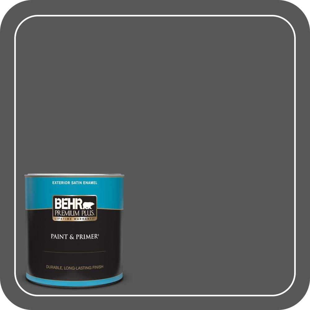 BEHR PREMIUM PLUS 1 qt. #PPU24-22 Shadow Mountain Satin Enamel Exterior ...