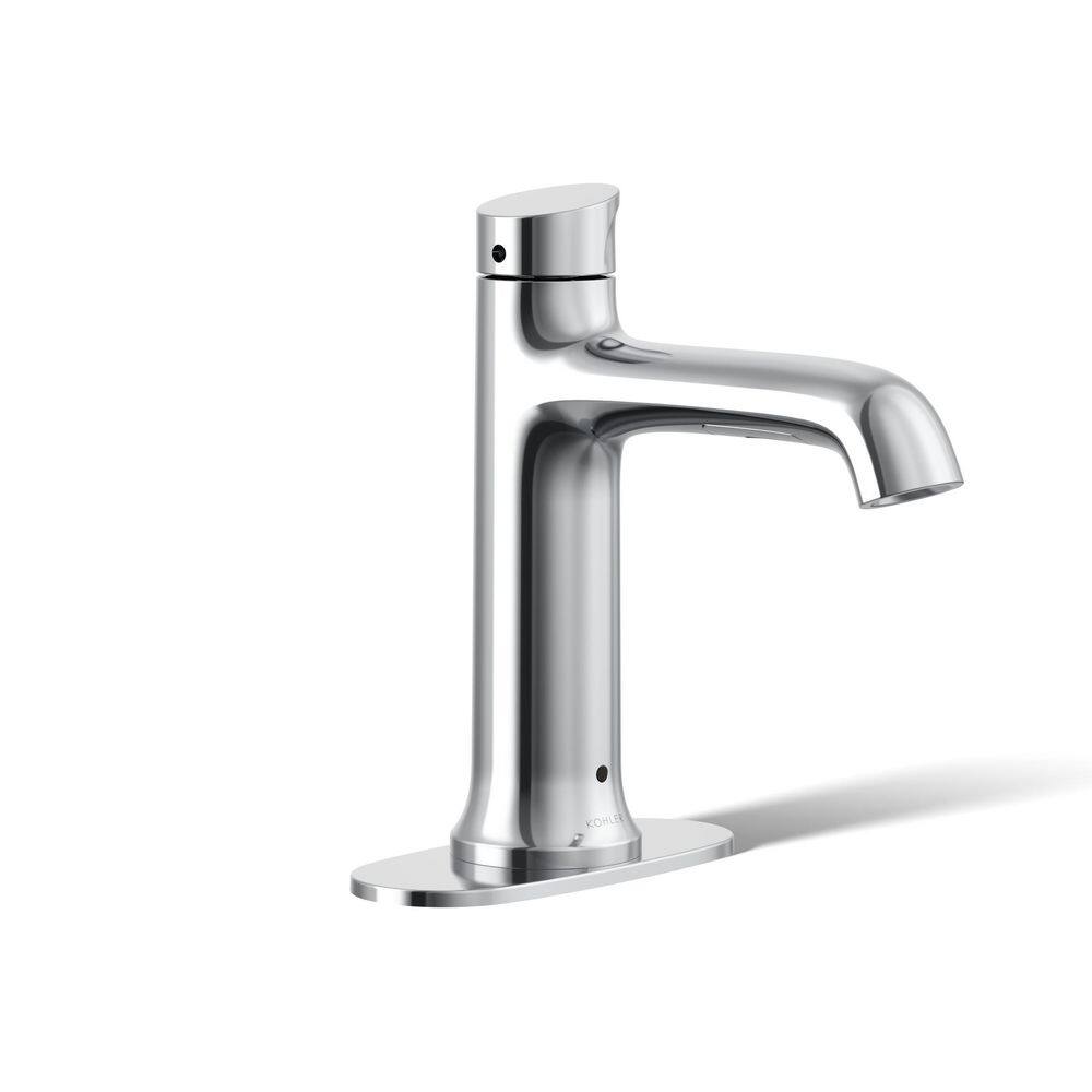 KOHLER Tone Touchless No Handle Single Hole Bathroom Sink Faucet In ...