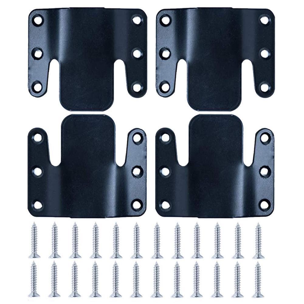 Angel Sar Universal Metal Sectional Sofa Connector Bracket in Black ...