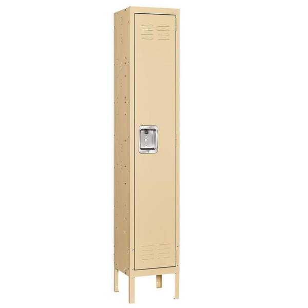 Mlezan 3-Tier Steel Locker with 1-Doors, Storage Locker for Gym, School ...