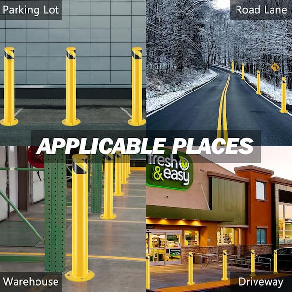 Driveway Security Post Installation Parking Post Barrier Driveway And ...