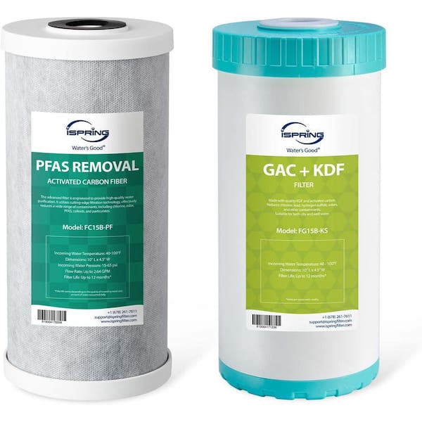 PENTAIR 10 in. 5 Micron Sediment Walter Filter Cartridge (4-Pack) PC40 ...