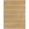 Hampton Bay Natural Tan 8 ft. x 10 ft. Striped Indoor/Outdoor Area Rug ...