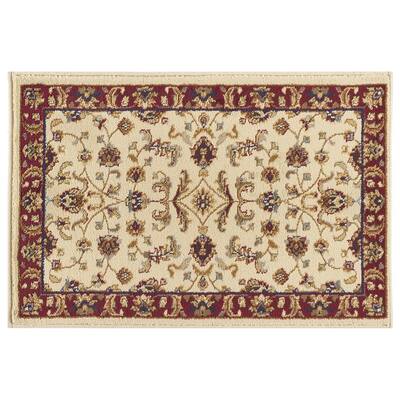 Tayse Rugs Sensation Oriental Ivory 8 ft. x 11 ft. Indoor Area Rug ...