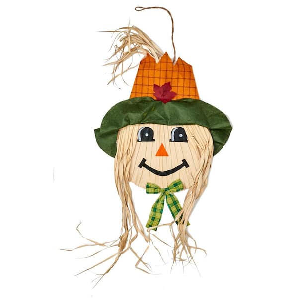 50 in. Hanging Scarecrow Face (Set of 2) 2278 - The Home Depot