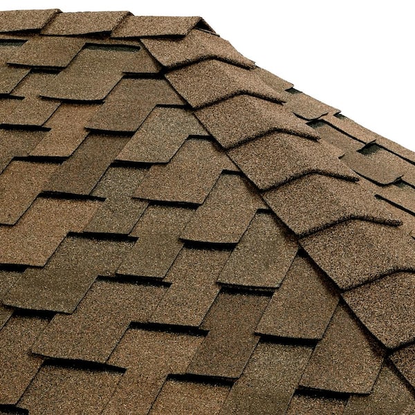 GAF TimberCrest 10 in. width Cedar Bullnose Hip and Ridge Cap Shingles ...