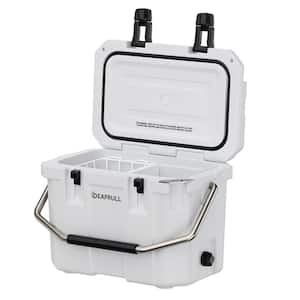futhork Khaki 30 qt. Portable Chest Cooler with Lid Lock Handle, Double ...