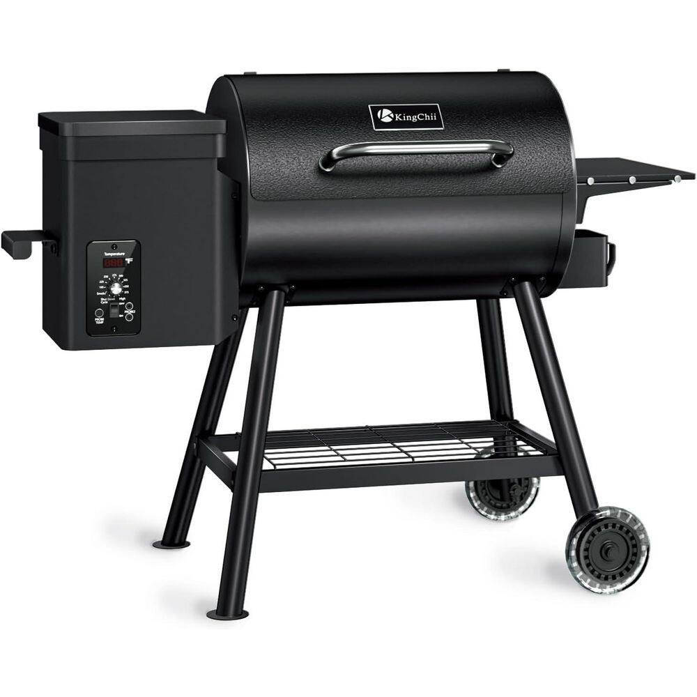 KingChii 456 sq. in. Wood Pellet Grill and Smoker BBQ with PID Auto ...