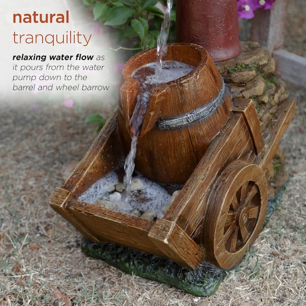 Water Covered In A Wheelbarrow
