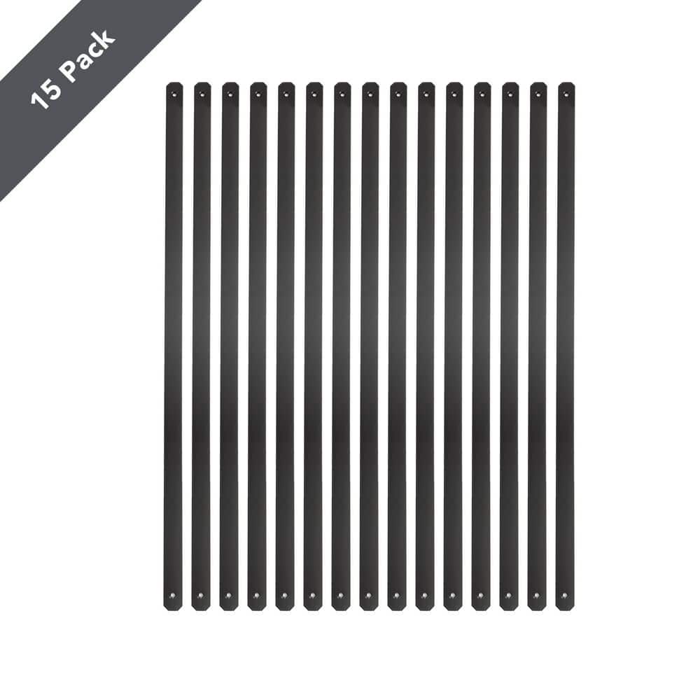 Deckorators 29-1/2 in. x 1 in. Black Aluminum Traditional Baluster (15 ...