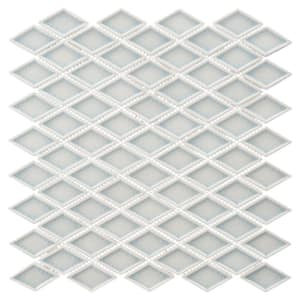 ANDOVA Auvene Vilo White 12 in. x 11 in. Diamond Upcycled Polished ...