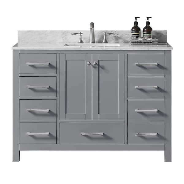 Exclusive Heritage Colette 48 in. W x 22 in. D x 34.2 in. H Bath Vanity ...
