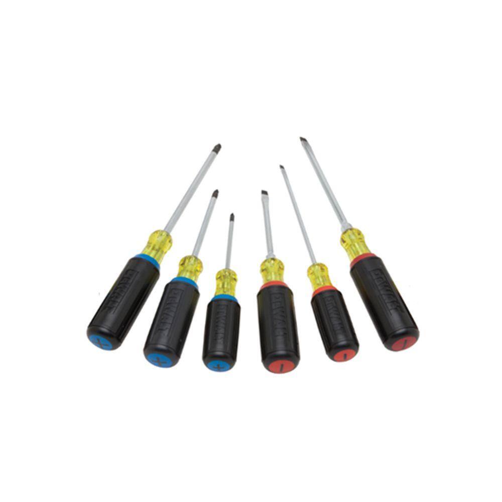 DEWALT 9.25 in. Vinyl Grip Screwdriver Set (6-Piece) DWHT66496 - The ...