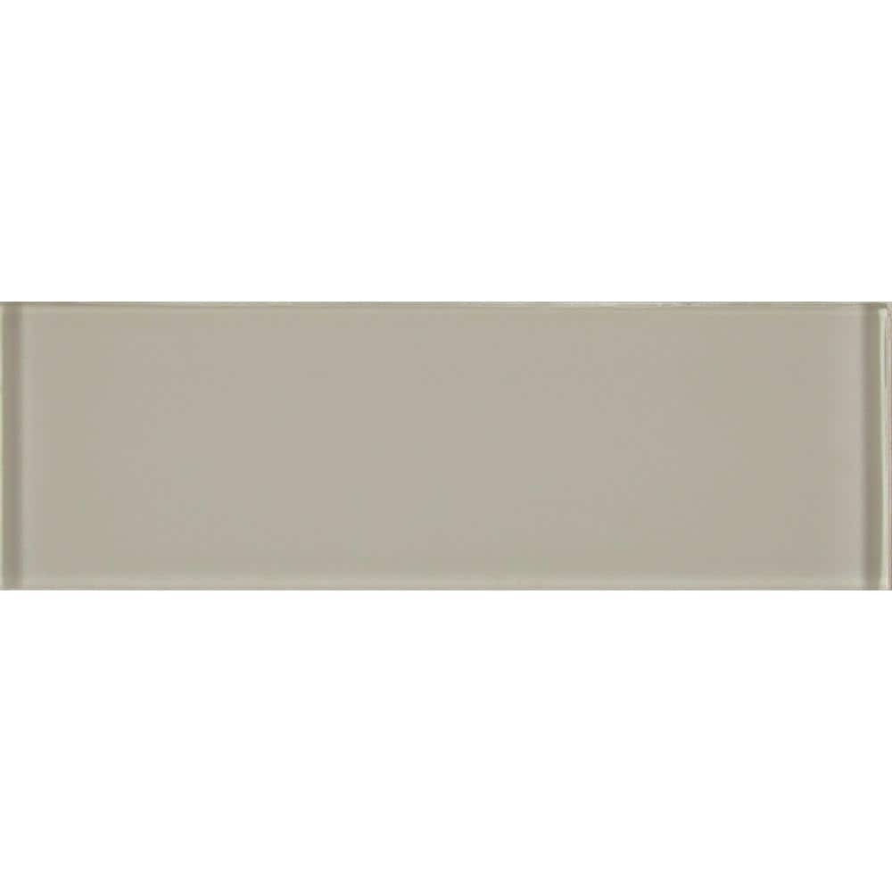 MSI Snowcap White 3 in. x 6 in. Glossy Glass Subway Wall Tile (5 sq. ft ...