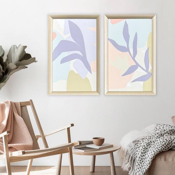 Paragon Studio D 2 Piece Framed Giclee Abstract Art Print 32 in. x 20 ...
