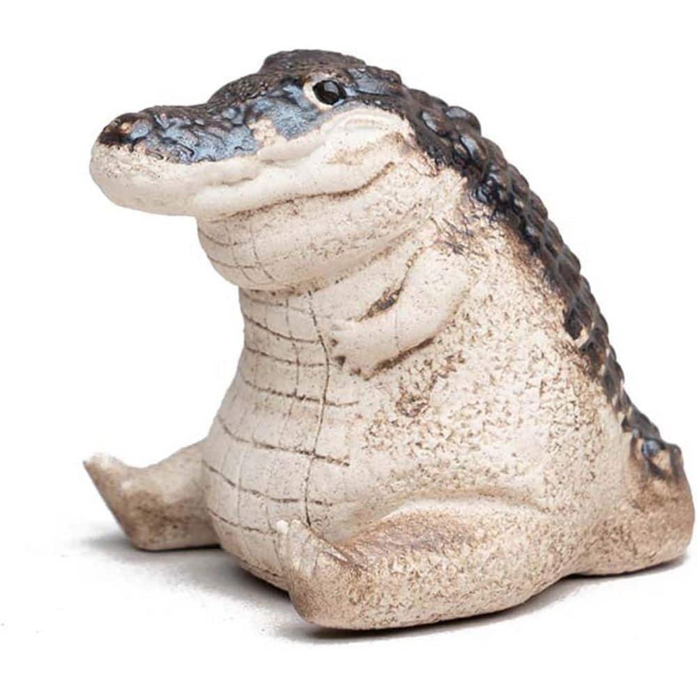 Alligator Baby Statue Ornament, Garden Animals Crocodile Figurine ...