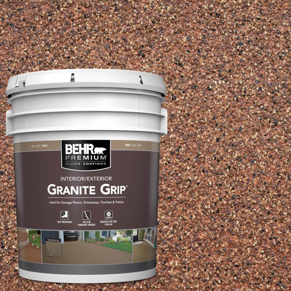 BEHR PREMIUM 5 Gal. #GG-09 Sunset Ridge Decorative Flat Interior ...
