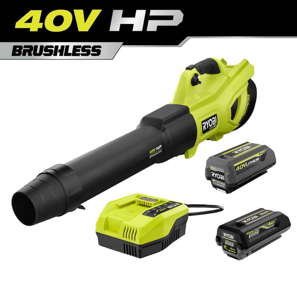 RYOBI 40V HP Brushless Whisper Series 160 MPH 650 CFM Cordless Leaf ...