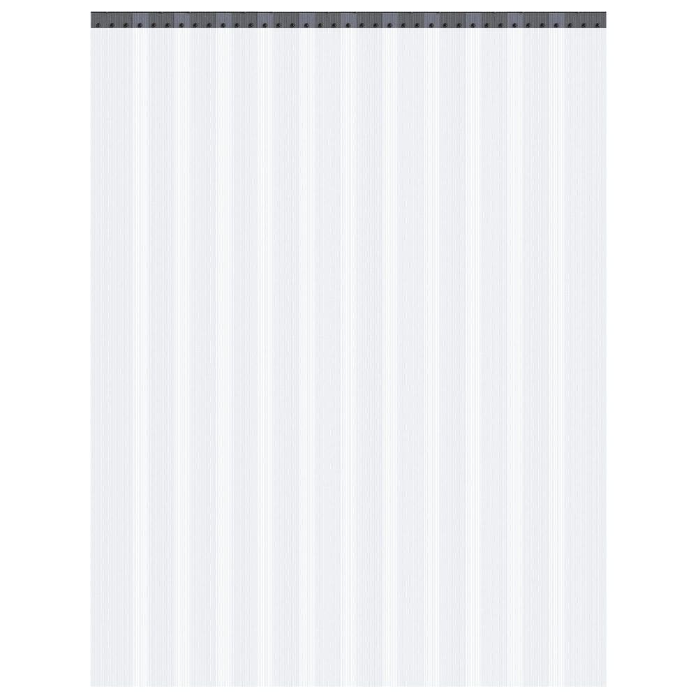 Aleco Luxe Collection 6 ft. x 8 ft. Pinstripe PVC Strip Door Kit 456498 ...