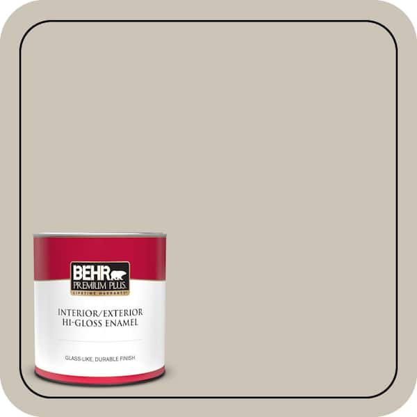 BEHR PREMIUM PLUS 1 qt. Designer Collection #DC-009 Vintage Pewter Hi ...