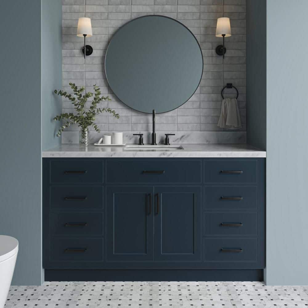 Reviews for ARIEL Hepburn 60 in. W x 22 in. D x 36 in. H Bath Vanity in ...