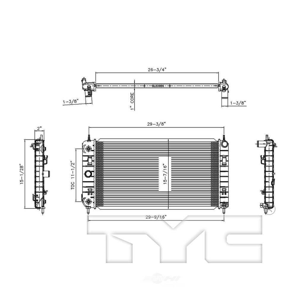 TYC Radiator 2864 - The Home Depot