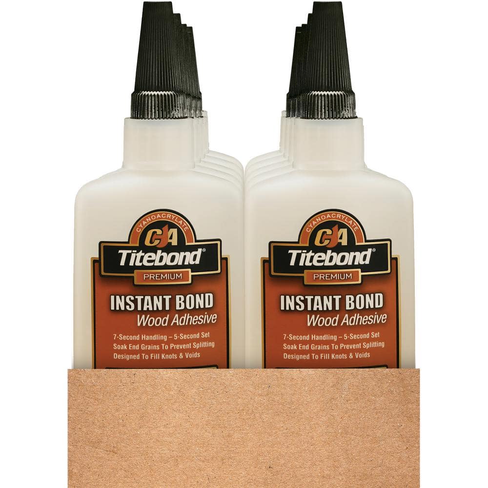 Titebond 4 oz. Instant Bond Wood Adhesive Medium (10-Pack) 6212 - The ...
