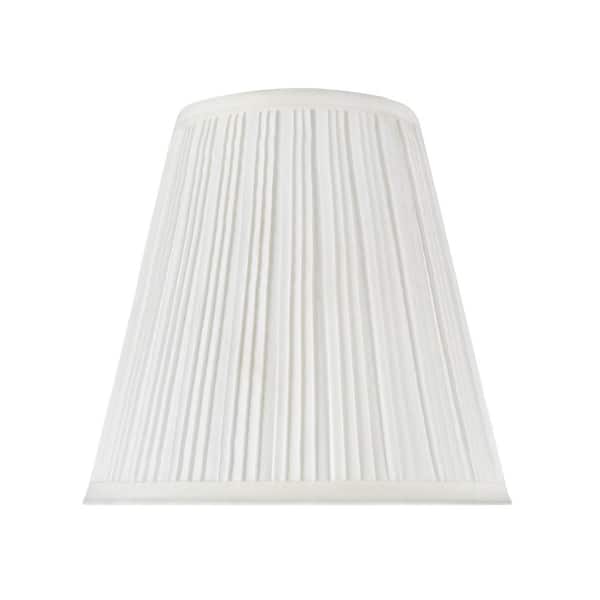 Aspen Creative Corporation 9 in. x 8.5 in. Off White Pleated Empire ...