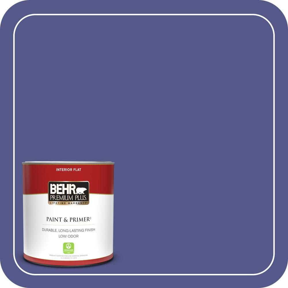 BEHR PREMIUM PLUS 1 qt. #620B-7 Wild Elderberry Flat Low Odor Interior ...