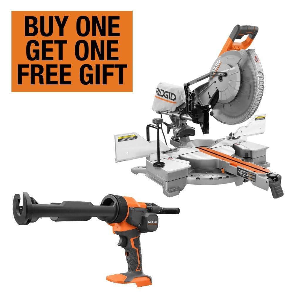 Reviews for RIDGID 15 Amp Corded 12 in. Dual Bevel Sliding Miter Saw ...