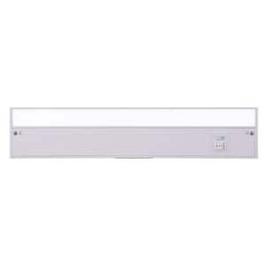 Maxxima 18 in. Hardwired or Plug and Play, White, Integrated LED ...