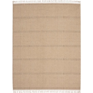 Nourison Paxton Mocha 8 ft. x 11 ft. Geometric Contemporary Area Rug ...
