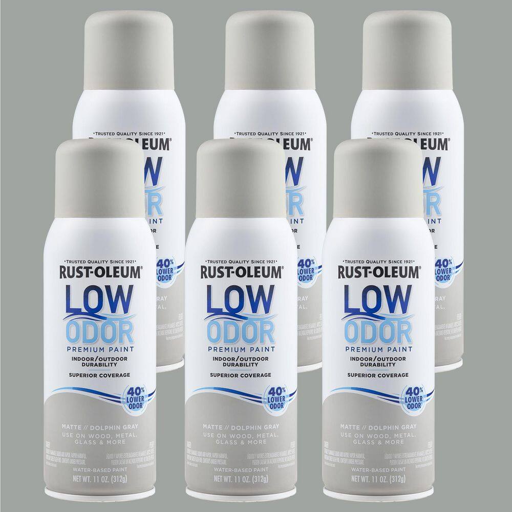 Have a question about Rust-Oleum Low Odor 11 oz. Matte Dolphin Gray Low ...