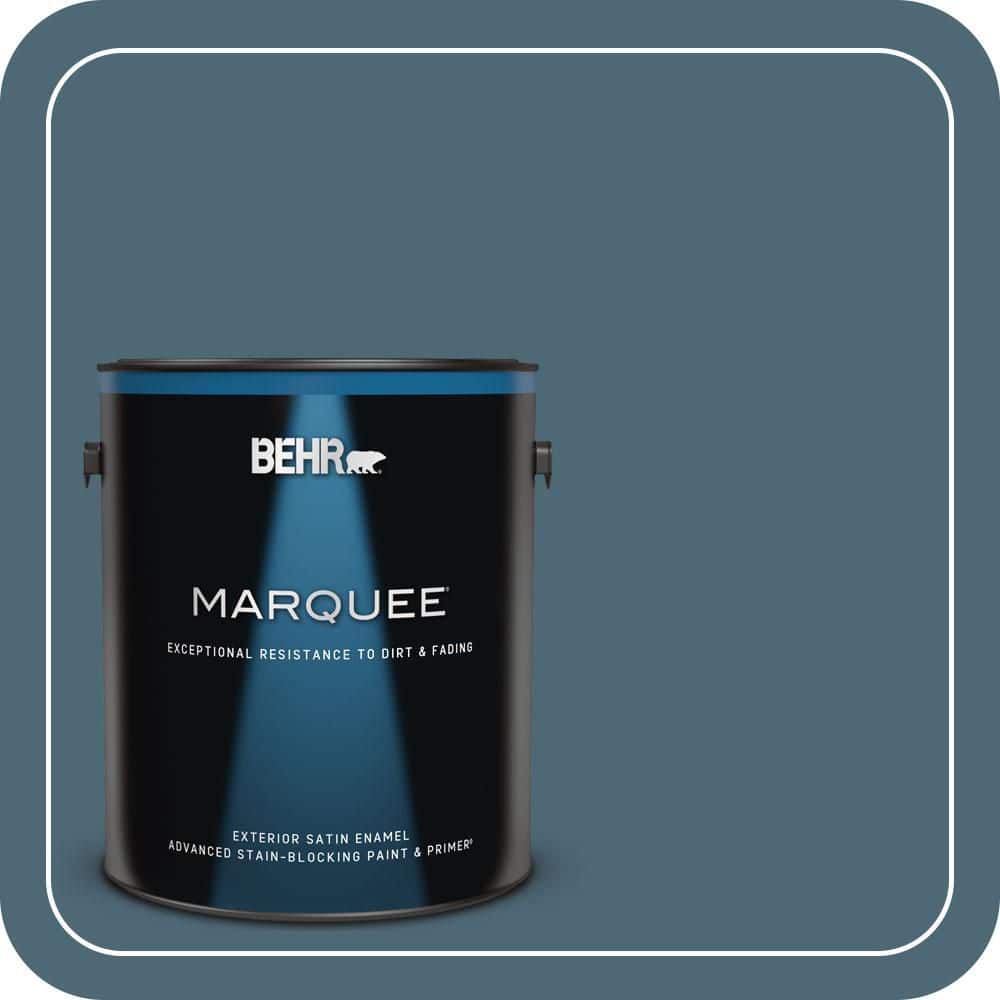 BEHR MARQUEE 1 gal. #S470-6 Shipwreck Satin Enamel Exterior Paint ...