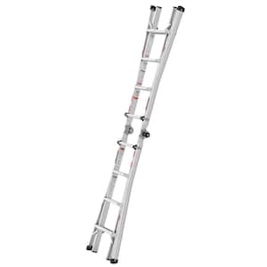 WRIGHTMASTER 17 ft. Multi-Position Extension Aluminium Ladder with ...