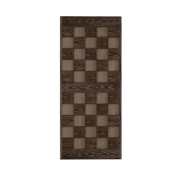 COAST SEQUOIA INC 36 in. x 84 in. Chess Board Pattern Embossing Smoky ...