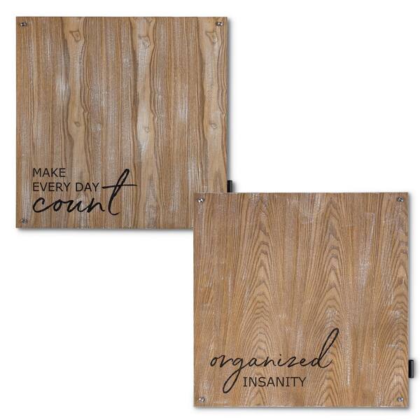 GG COLLECTION Wood and Acrylic Dry Erase Boards (Set of 2) 95243EC ...