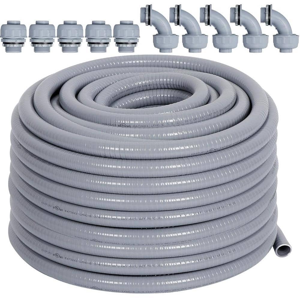 Vrbgify 3/4 in. x 50 ft. Electric Non-Metallic Flexible Liquid Tight ...