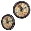 Kiera Grace KIERA GRACE Glen Wall Clock – 18 in.,Retro Black Mechanic ...