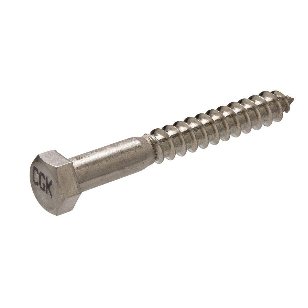 Crown Bolt 1/2 in. x 4-1/2 in. External Hex Hex-Head Lag Screws (25 ...